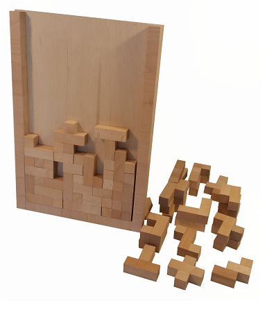 PENTRIS : Tetris ohne Computer in Holz